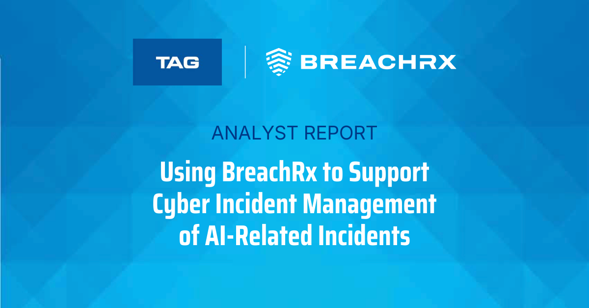 AI Incident Response Management: TAG Analyst Report | BreachRx