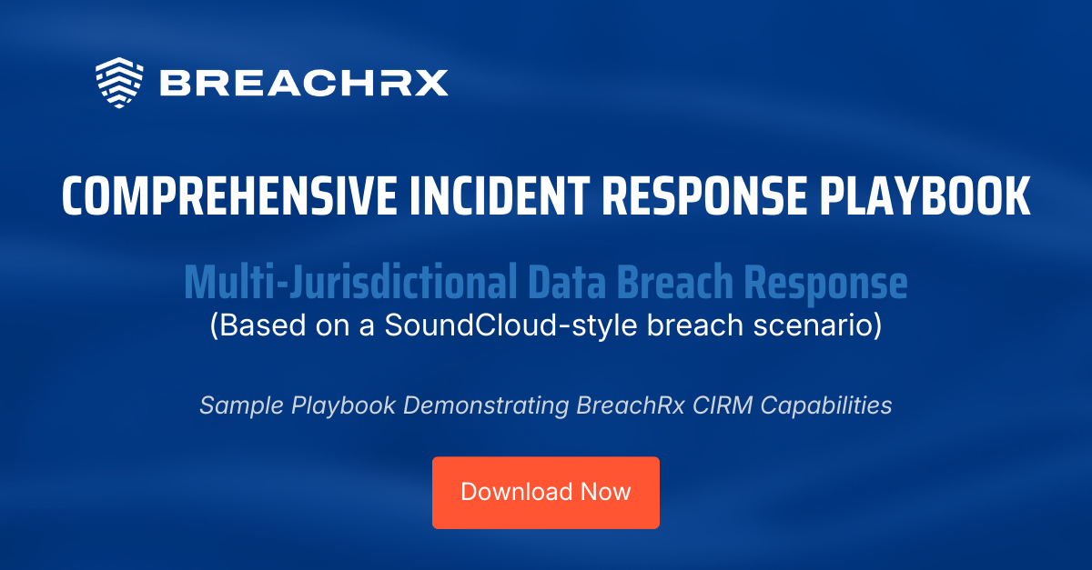 Sample Multi-Jurisdictional Data Breach Response Playbook | BreachRx